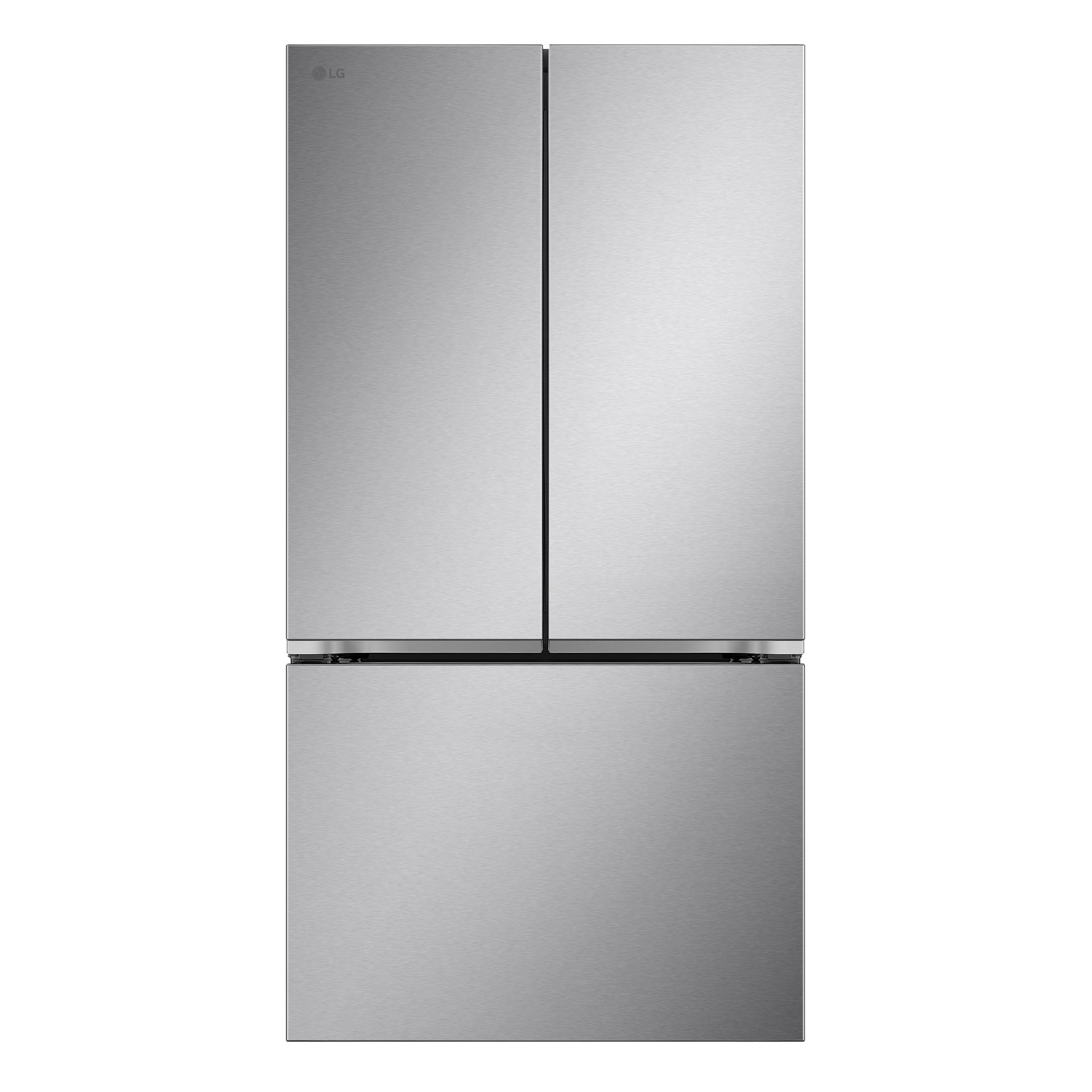 LG 32 cu. ft. French 3-Door Standard-Depth Refrigerator, Stainless Ste ...