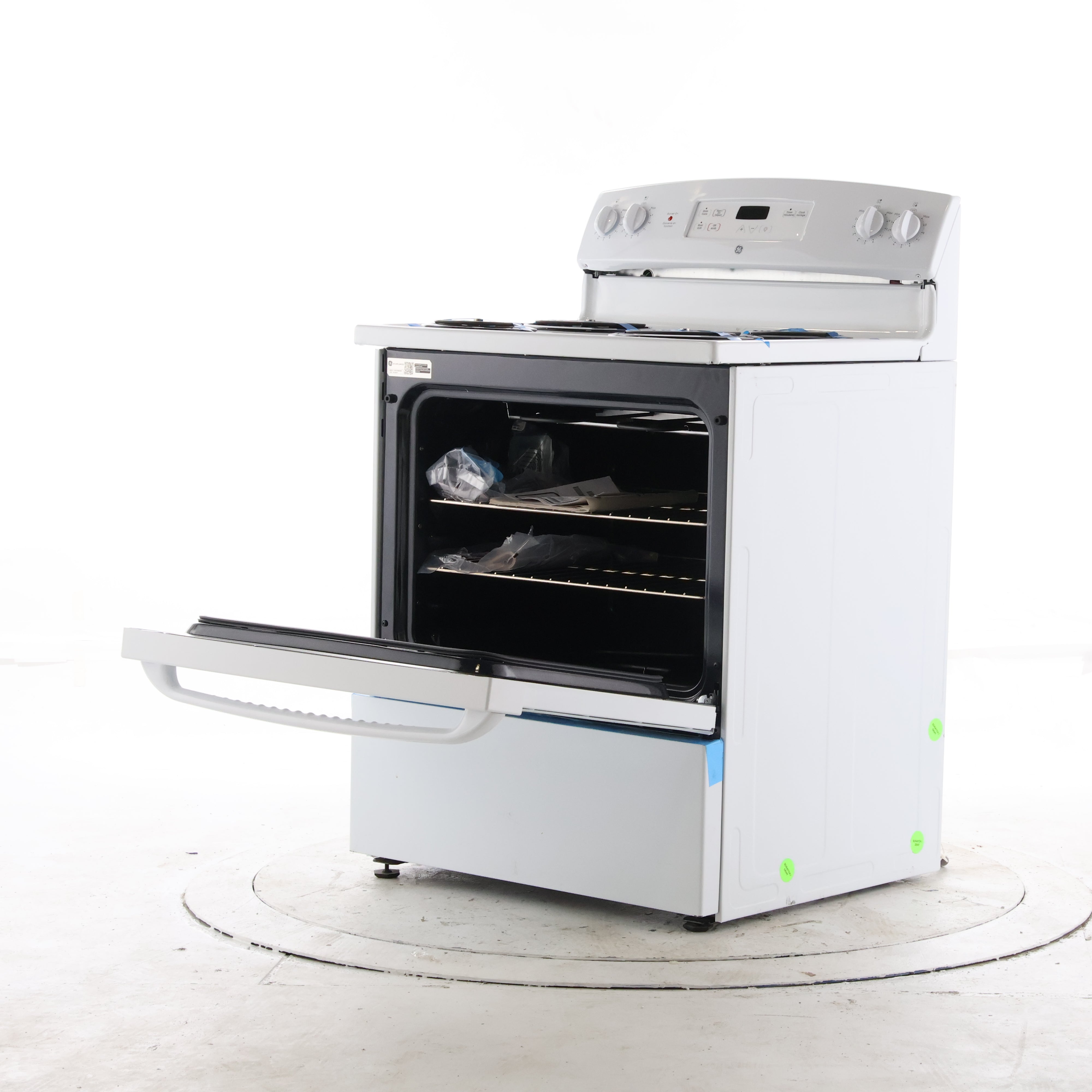 GE JCBS280DMWW 30" Electric Range with Storage Drawer, White – SecondShop