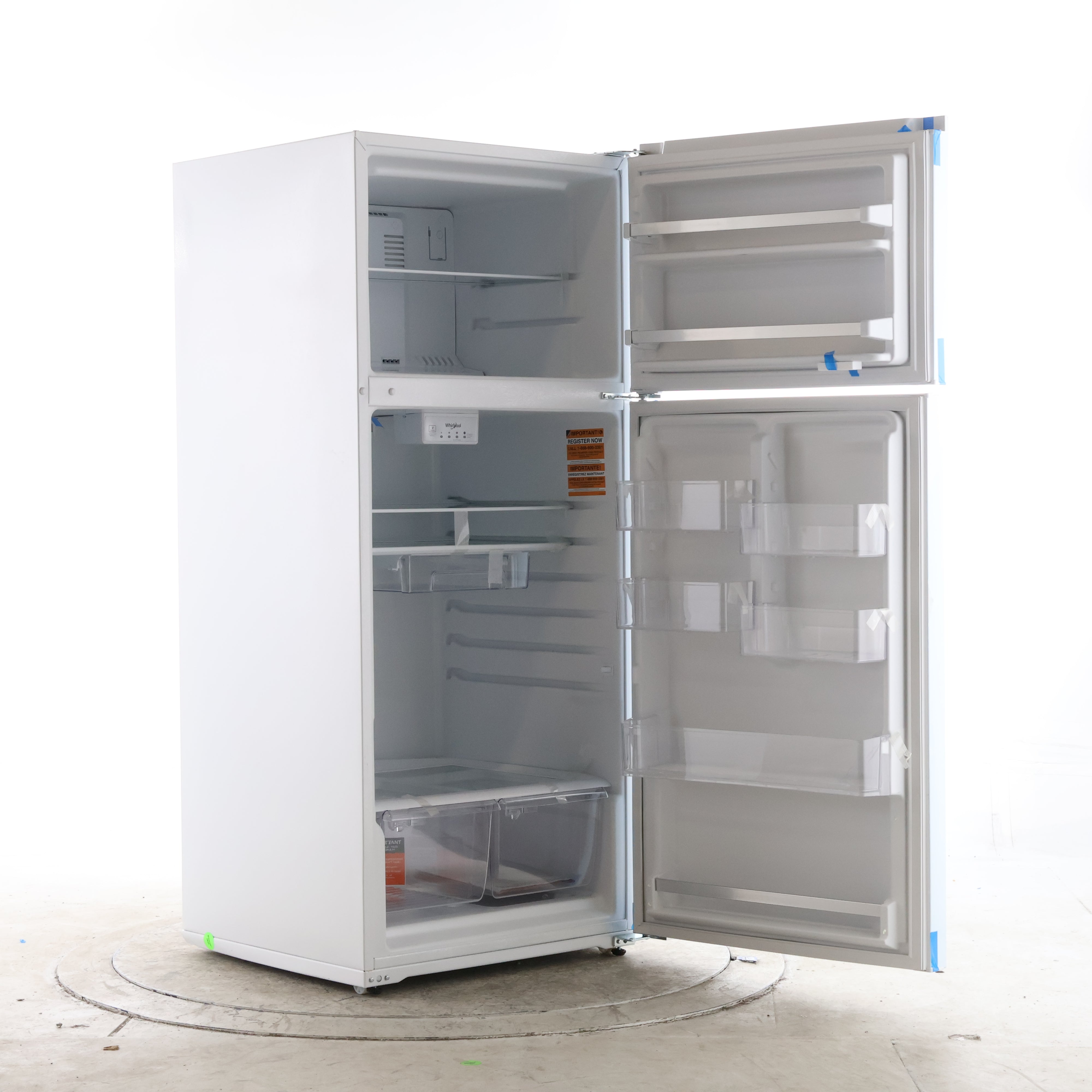 Whirlpool WRTX5028PW 28" Top-Freezer Refrigerator 16.3 cu ft – SecondShop