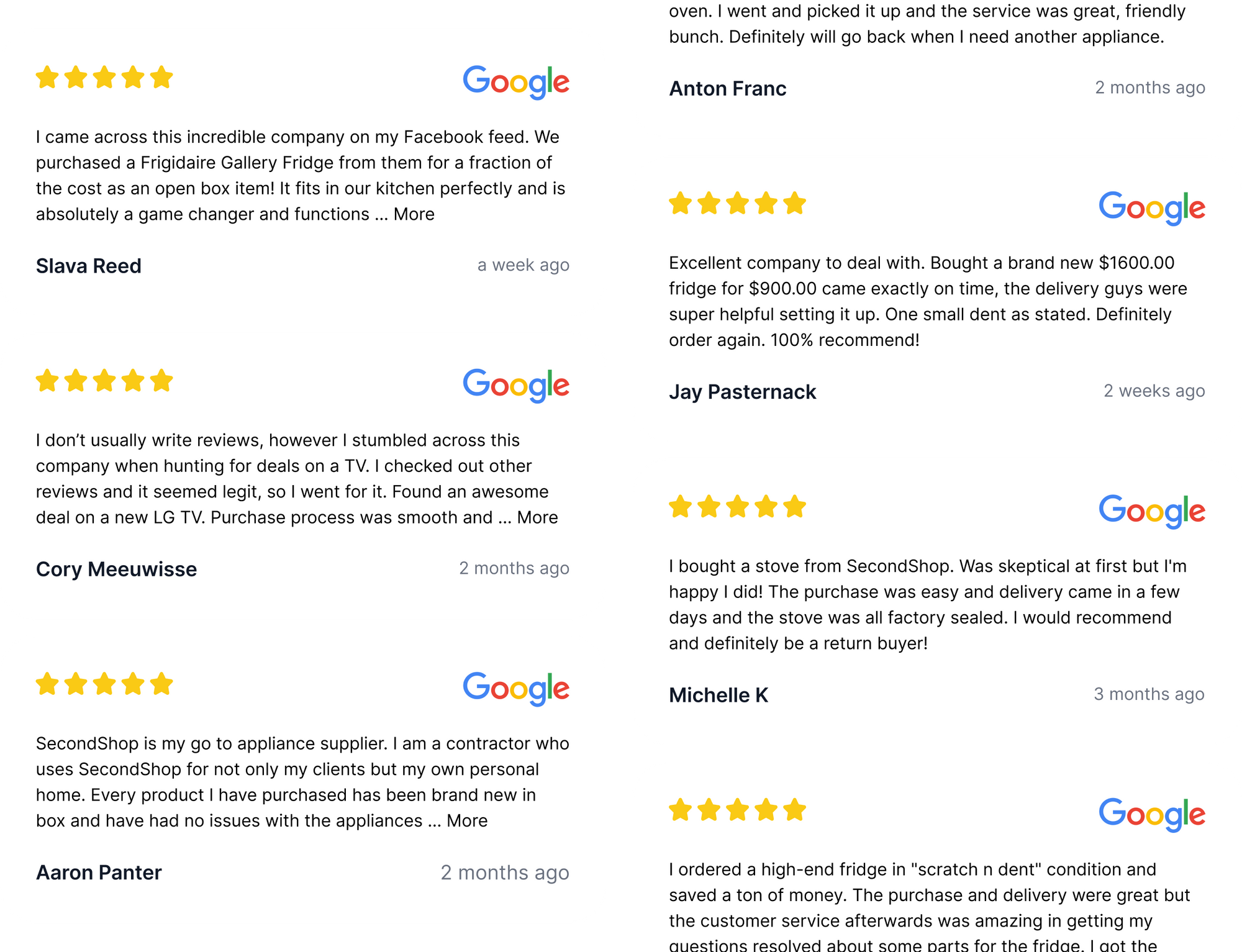 Discount Home Appliances | NEW | 30-60% Off Retail – SecondShop