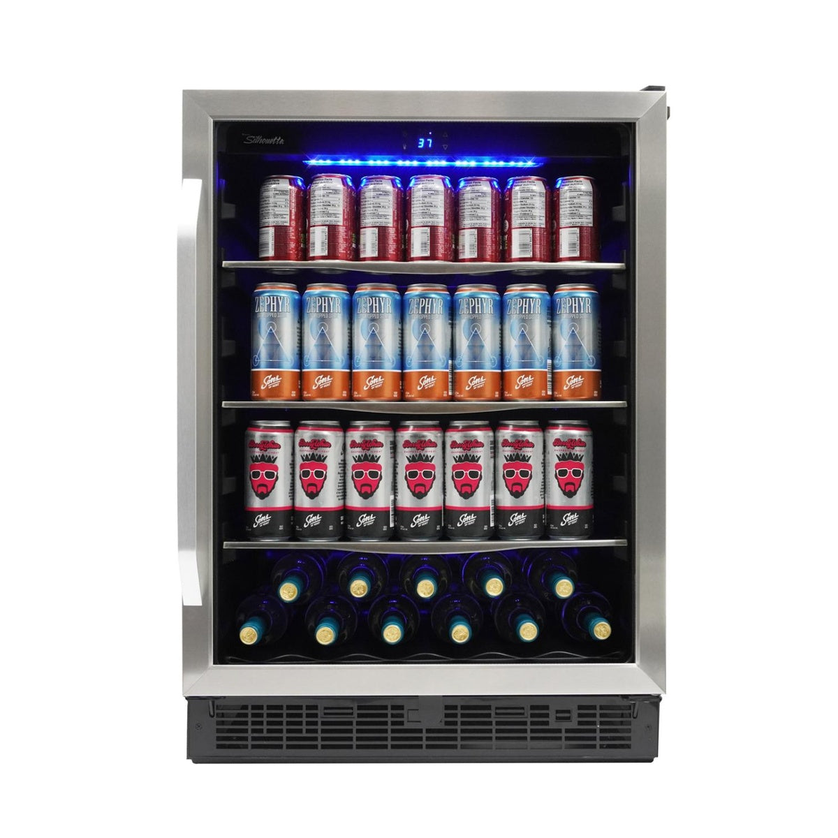 Silhouette 24 Inch Under-Counter Beverage Center - SBC057D1BSS-RF ...