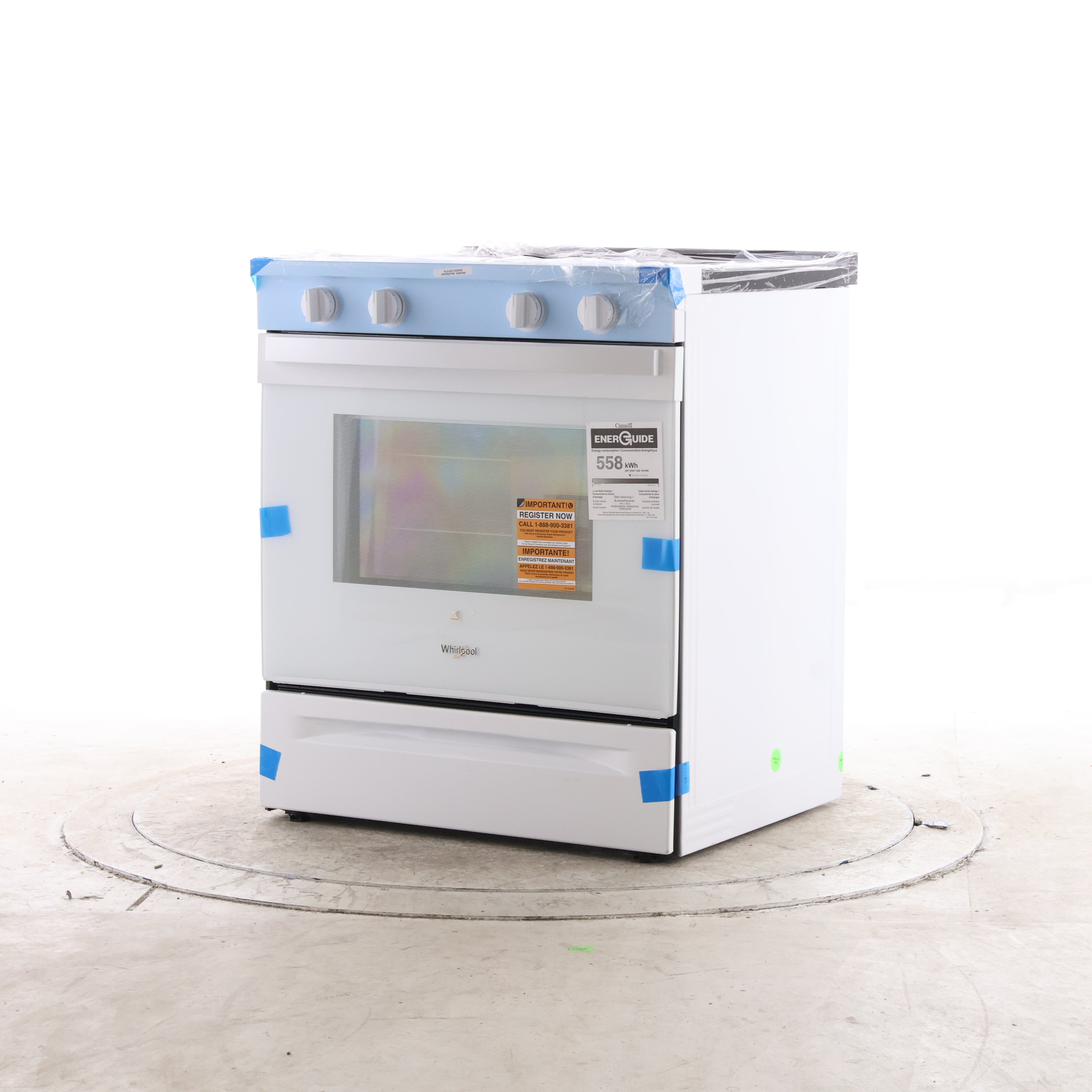 Whirlpool YWSES5030SW 30-in Slide-In Electric Range, White – SecondShop