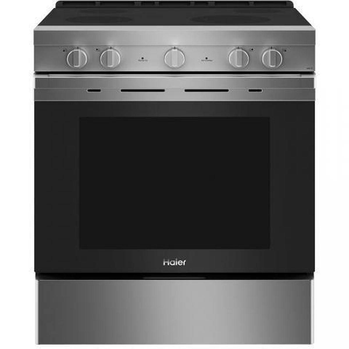 Haier 30 Inch Electric Slide-In Range, Stainless Steel - QCSS740RNSS ...