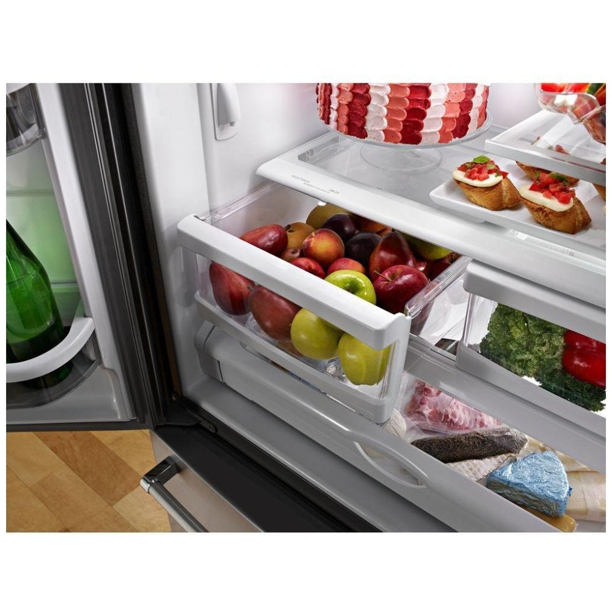 KitchenAid KRBL109ESS 30 in Bottom Freezer Refrigerator 18.7 cu ft ...